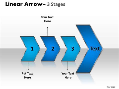 Linear Arrow Stages Presentation PowerPoint Diagrams PPT Sample Presentations PPT