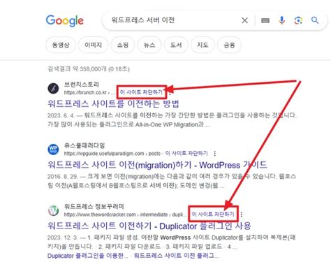 구글 검색 결과 특정 사이트 차단 및 게시물 숨기기 크롬 확장 프로그램 인터넷 이야기