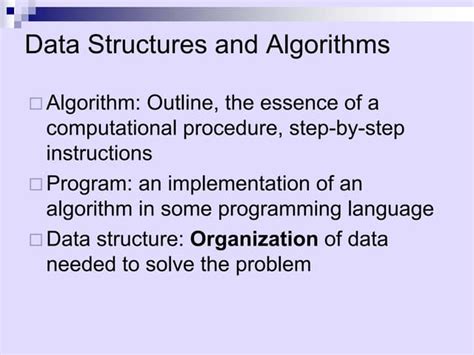 Data Structure And Algorithms Ppt