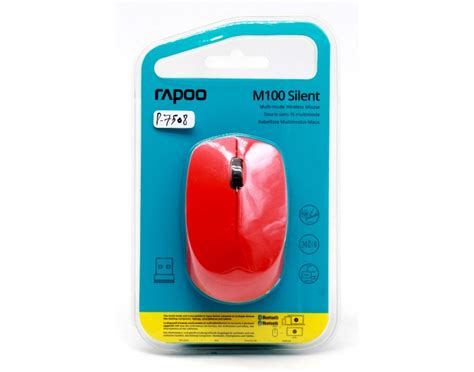 Rapoo Mouse Bluetooth Wireless M100 Red Multy Mode Golchhacomputer Com