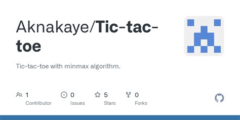 Github Aknakaye Tic Tac Toe Tic Tac Toe With Minmax Algorithm