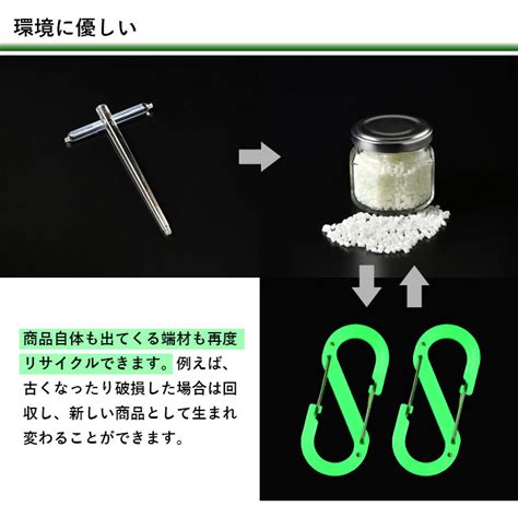 【楽天市場】【300円offクーポン！セット限定】new ウロボロスクリップ S字カラビナ 朧 2点入り×4セット計8個