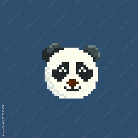 Panda Head Styled Stock Bat Signal Superhero Logos Pixel Art Art