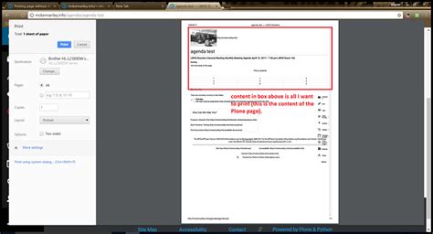 Printing Page Without Showing Urls For Each Link On The Page
