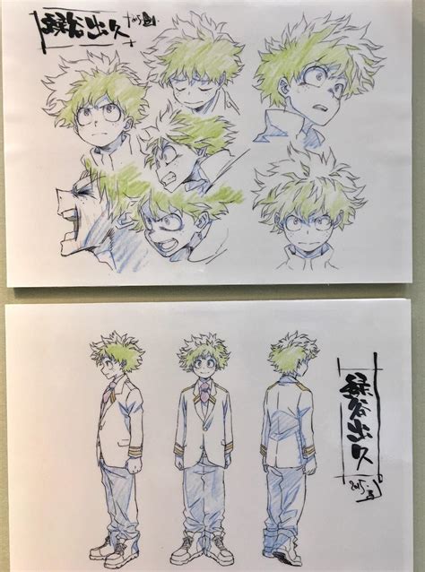 Deku Character Template Displayed At Suginami Animation Museum R