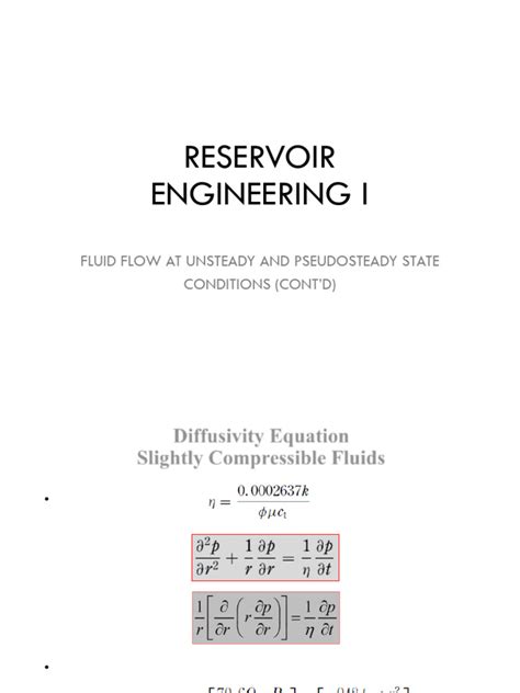 Unsteady And Pseudosteady State Part 2 Pdf