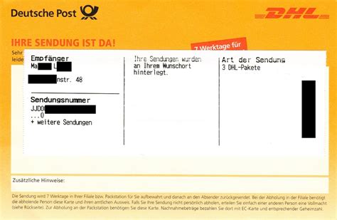 Vollmacht Paket Abholen Dhl Packstation