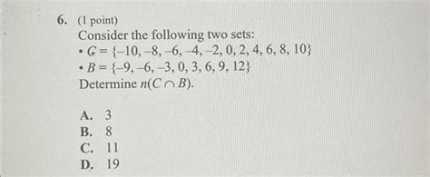 Solved 5 1 Point Given The Following Situation The