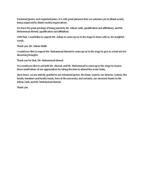 Fdss Speech Script Pdf Home And Garden Lifestyle