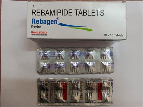 Rebagen Rebamipide 100mg Tablets Non Prescription Treatment Gastric