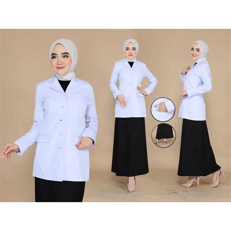 Jual Seragam Dinas Hitam Putih Blazer Hitam Putih Stelan Rok A Blazer
