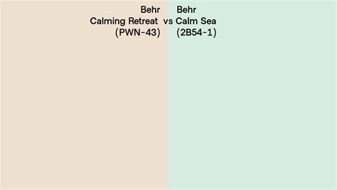 Behr Calming Retreat Vs Calm Sea Side By Side Comparison