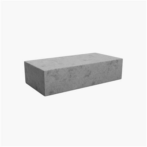 Solid Cinder Block 1 3d Model Turbosquid 2055457
