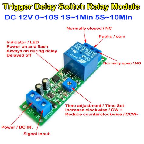 Dc V Signal Trigger Timing On Off Stable Relay Delay Control Switch Module Ebay