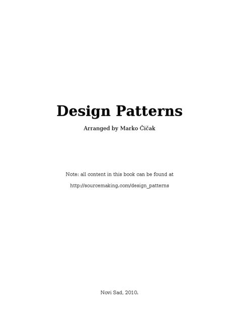 design patterns pdf software design pattern method computer programming