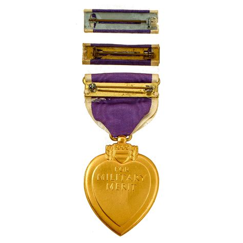 Original U S Wwii Purple Heart Medal Set With Presentation Case And U