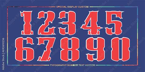 assorted digital custom vector numbers minimum color gradation dark
