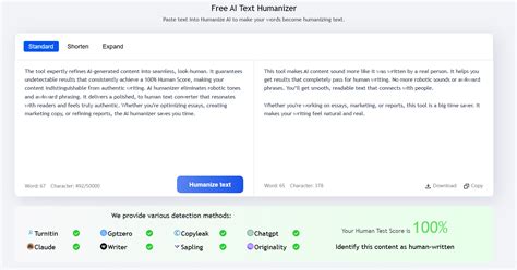 Humanize Ai Text Get 100 Human Score And Free
