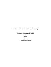 Understanding Process And Thread Scheduling In Operating Systems Course Hero