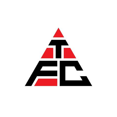 Tfc Triangle Letter Logo Design With Triangle Shape Tfc Triangle Logo