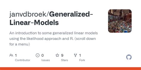 GitHub Janvdbroek Generalized Linear Models An Introduction To Some Generalized Linear Models