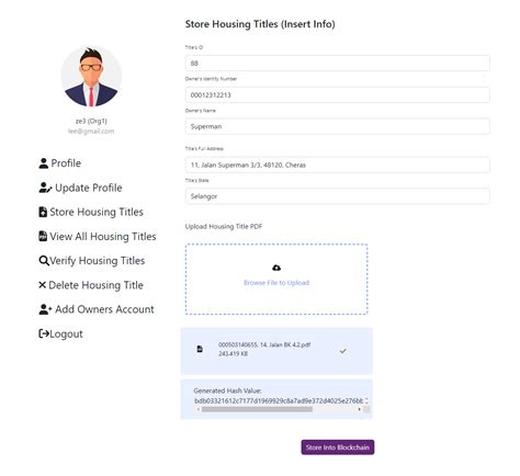 GitHub ZeTheDeveloper Application Of Blockchain On Housing Titles Storing Housing Titles Into