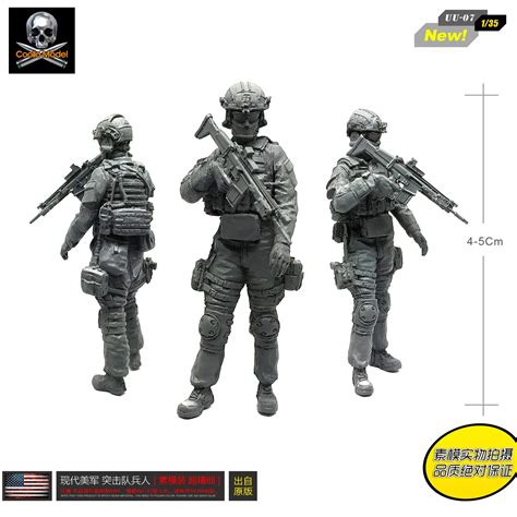 Buy 1 35 Us Army Special Commando Automatic Rifleman Resin Soldier Army Soldier