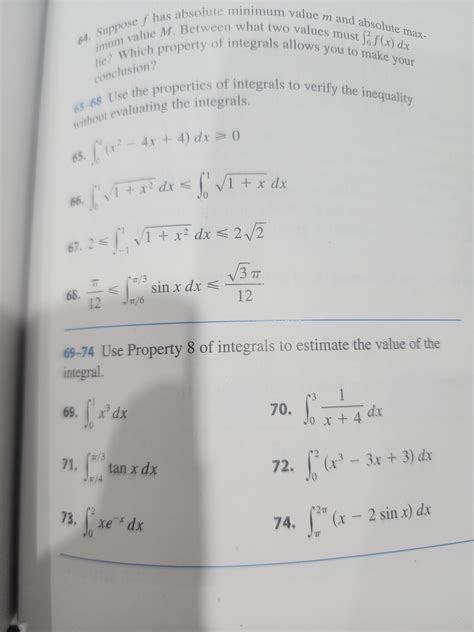 Solved 64 Suppose F Has Absolute Minimum Value M And