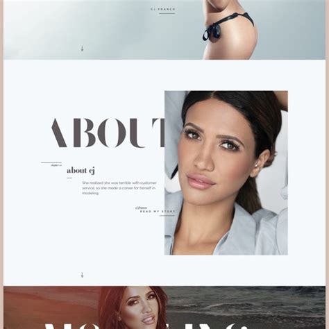 Model S Personal Website Content Heavy Web Page Design Contest