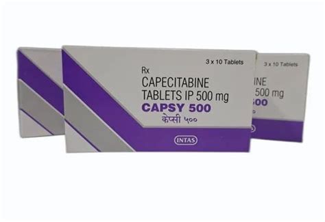 Capsy 500 Capecitabine Tablets Ip 500mg At ₹ 440stripe