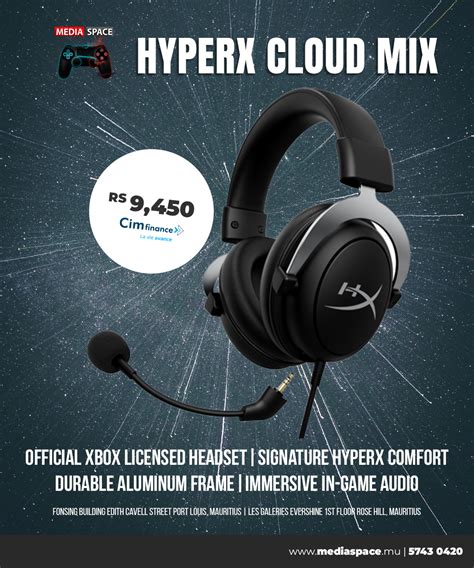 HyperX Cloud MIX - Wired Gaming Headset + Bluetooth - MediaSpace