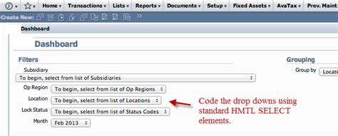 Netsuite Suitelet In A Portlet Select Drop Down Workaround