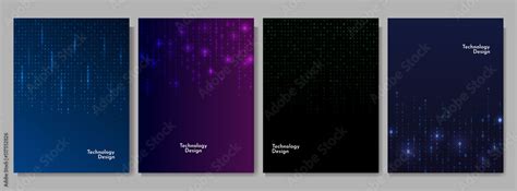 Vector Illustration Binary Code Dark Background Software Programming