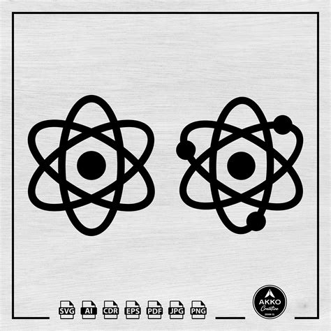 Atom Svg Png Proton Svg Atom Icon Svg Atom Chain Svg Atom Symbol