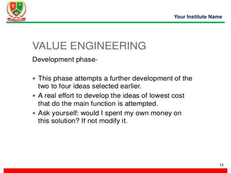 Value Engineering PPT