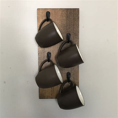 24 Rustic Wood Wine Rack Wall Mounted Shelf And Stemware Etsy