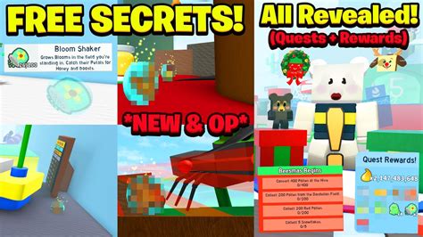 All Free Secret Item Locations All New Bee Bear Quests And Rewards Bee