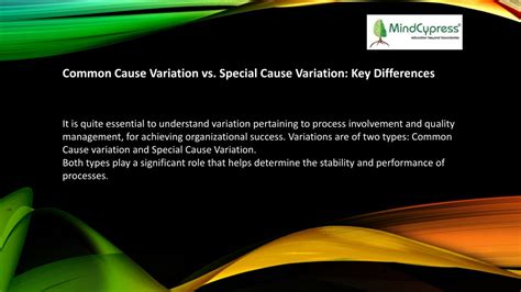 Ppt Common Cause Variation Vs Special Cause Variation Key Differences Powerpoint Presentation