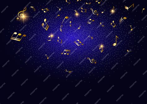 추상적 인 음악 노트 배경 무료 벡터