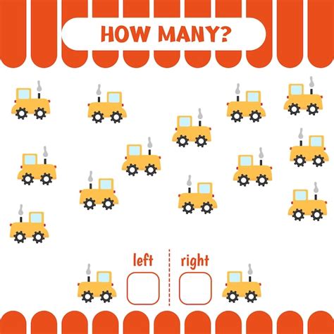 Premium Vector Count Left And Right Graders