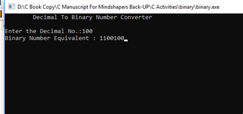 Free Programming Source Codes And Computer Programming Tutorials Decimal To Binary Number Converter