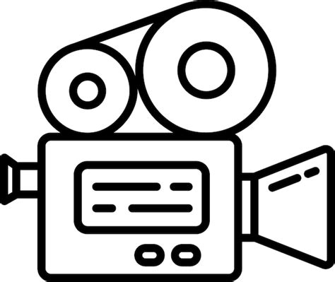Premium Vector Video Recorder Outline Vector Illustration
