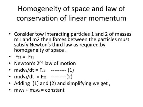 Ppt Space Time Symmetries And Conservations Law Powerpoint Presentation Id 2505325