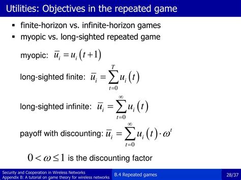 Ppt Appendix B A Tutorial On Game Theory For Wireless Networks Powerpoint Presentation Id