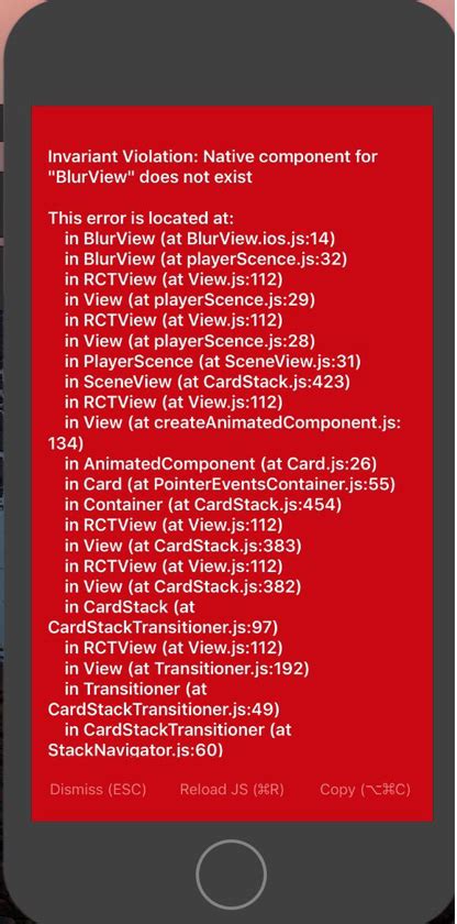 Native Component For BlurView Does Not Exist Issue 260 Kureev