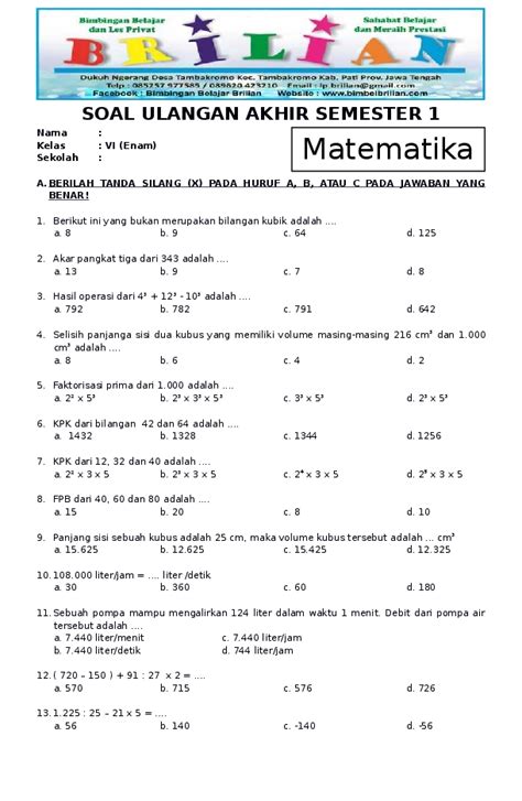 Soal Pat Matematika Kelas 9 Semester 2 Tahun 2021 Modul Ajar Porn Sex