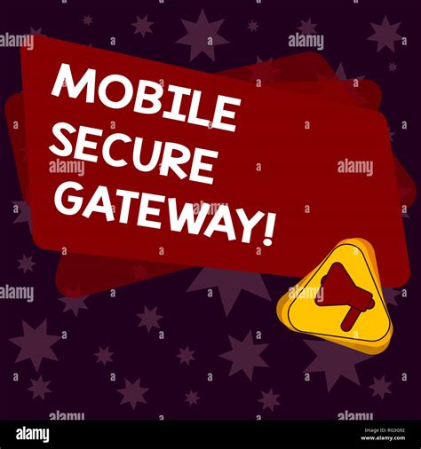 Handwriting Text Writing Mobile Secure Gateway Concept Meaning Securing Devices From Phishing
