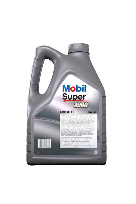 Mobil Super 3000 5W30 X1 Formula FE 4 Litre Motor Yağı Fully Synthetic ...