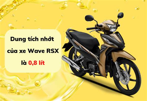 Rất Hay Nhớt cho xe Honda Wave RSX I loại nhớt giúp xe CHẠY BỐC LỢI XĂNG