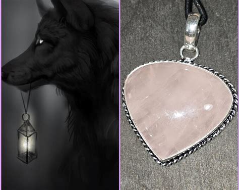 Female Black Wolf Spirit Companion Spirit Vessel Necklace Etsy